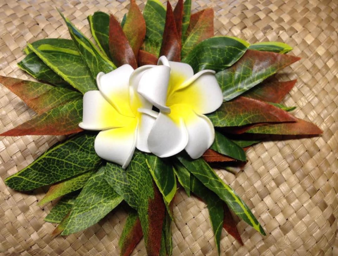 Hawaiian Silk Flower Clip.. Tropical Hair Style Comb or Clip, for ...