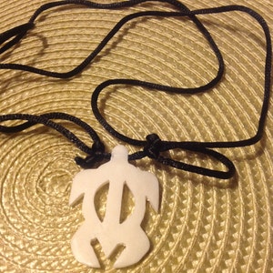 Medium 2 Buffalo Bone Turtle Necklace or Pendant...perfect Necklace to ...