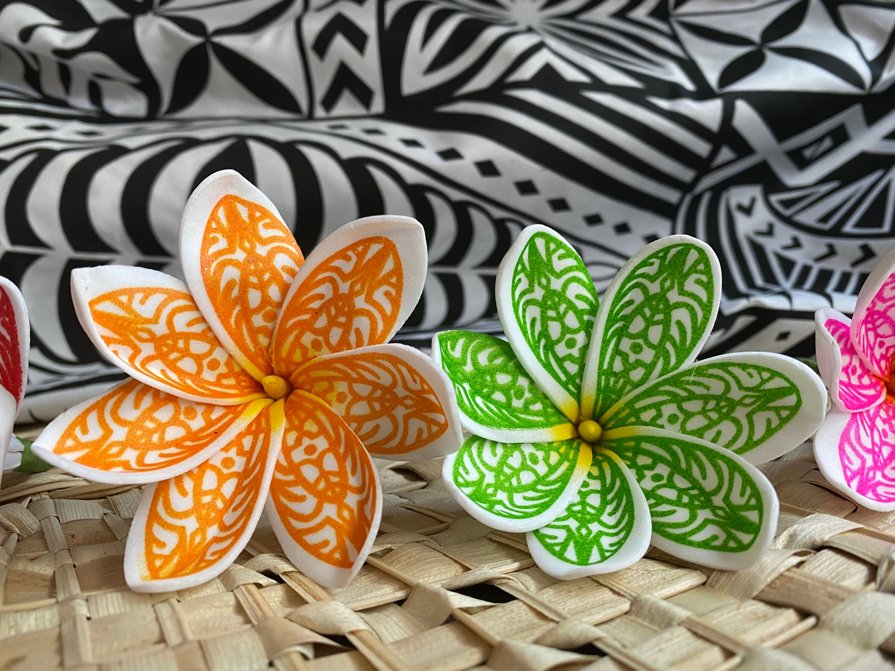 Tribal Tiare Flower Hair Stick. 3 inch Tiare Flower Hair | Etsy