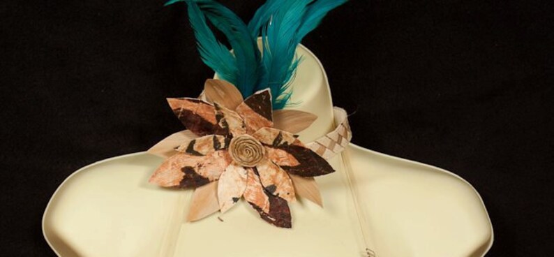 Authentic Tapa Cloth Flower Neck Piece for Cook Islands & - Etsy