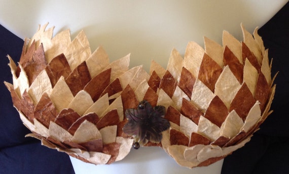 Authentic Tapa Cloth Bra Top.. Perfect for Tahitian and Cook - Etsy