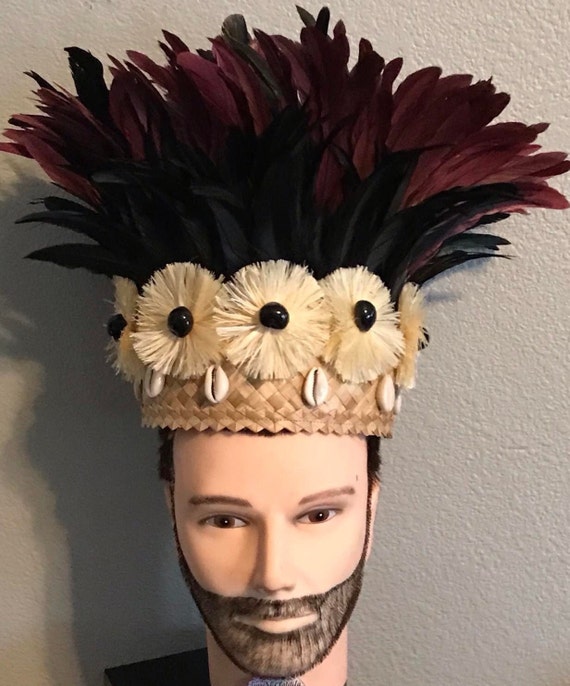 Tahitian & Cook Islands Male/tane Headpiece. Perfect for All - Etsy