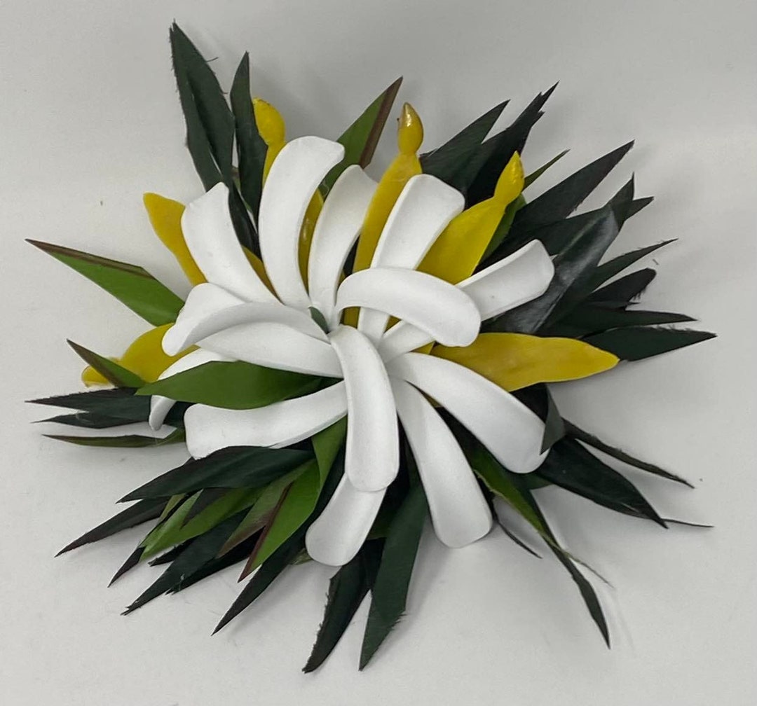 Cook Islands Style Hair Clip. Tiare Hair Clip. Perfect Piece for Beach ...