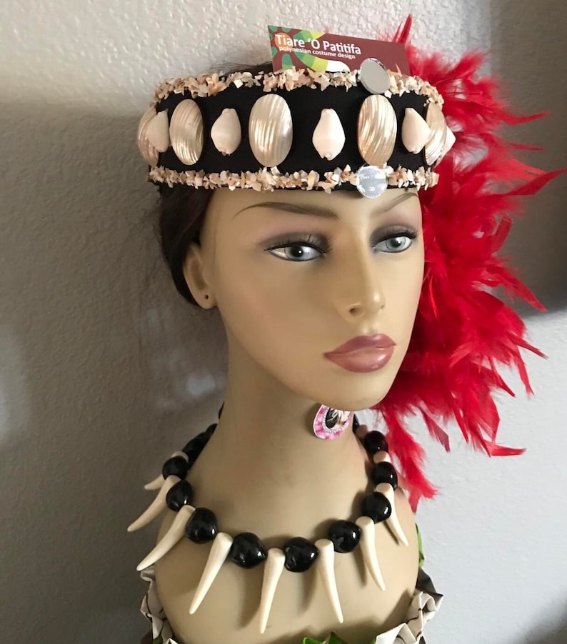 Samoan Pale Fuiono or Samoan Headpiece. Luau Party, Wedding, Polynesian ...