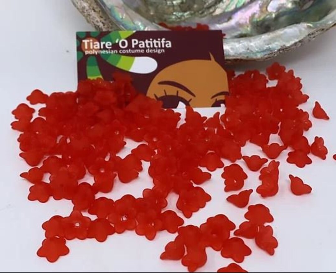 Loose Frosted Mini Heilala Flower Beads (kahoa Flowers) - Etsy