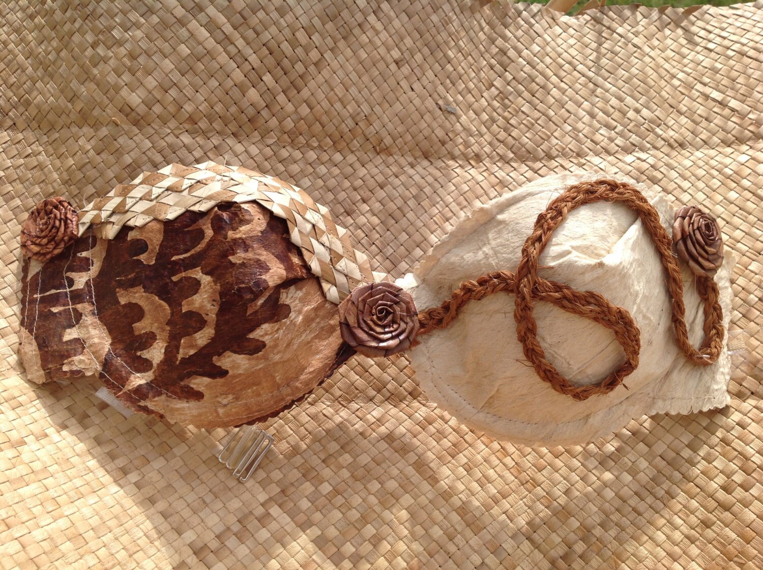 Authentic Tapa Cloth Bra With Coconut Fibers..perfect for - Etsy