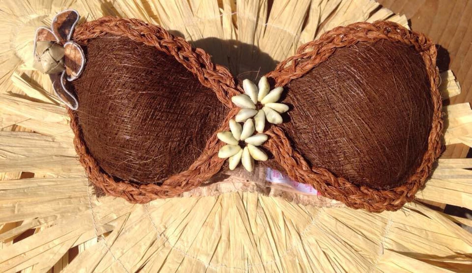 Authentic Coconut Bark Tapa Cloth and Braided Coconut Husk | Etsy