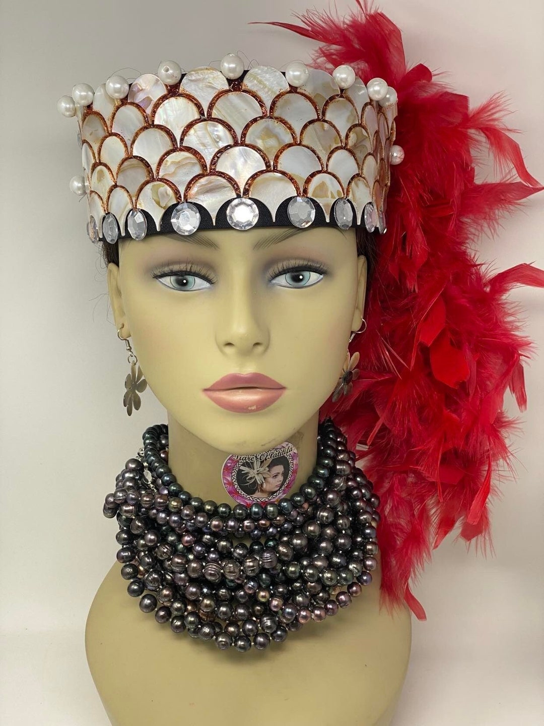 Samoan Princess Pale Fuiono or Samoan Headpiece. 3 Male & Female Pale ...