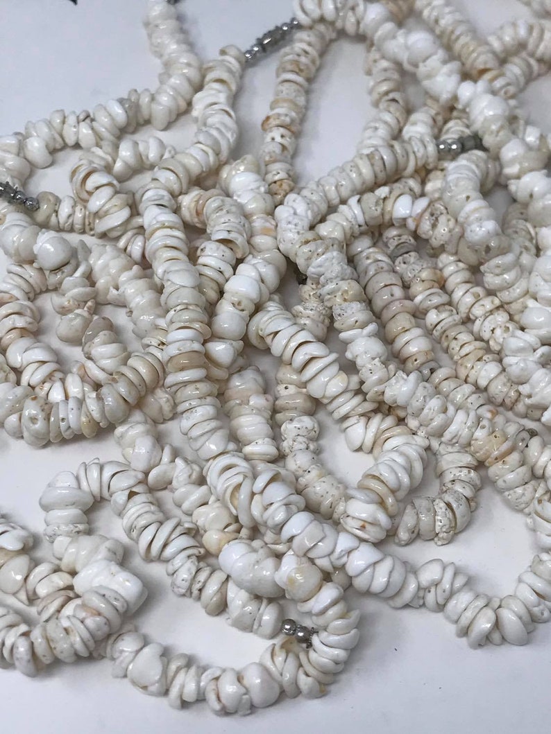 Authentic Hawaiian Puka Shell Necklace or Bracelet, Tiny Shell Beads - Etsy