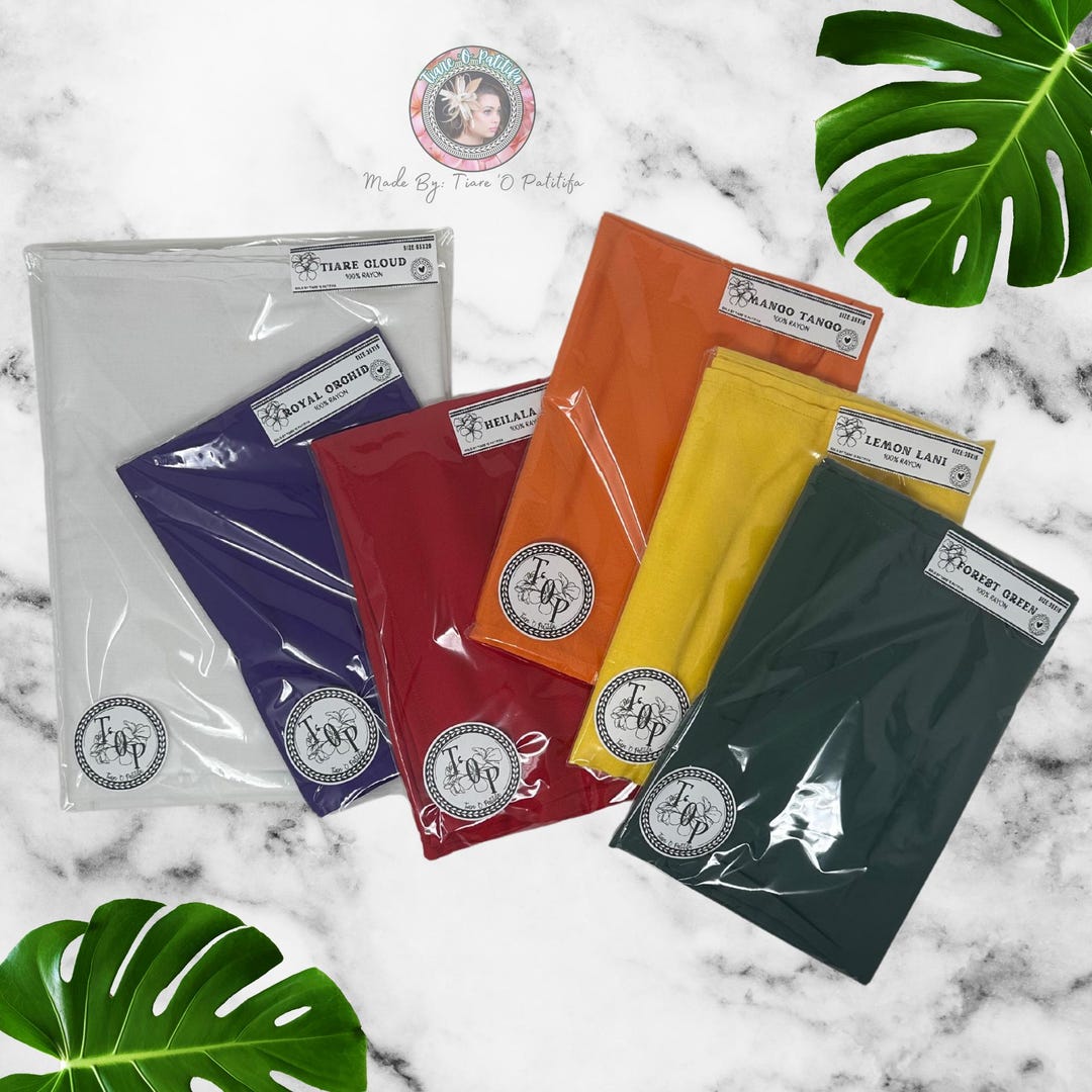 Keiki's or Tamarii's Ori PREMIUM SOLID Rayon Pareu, or Pareo. Perfect ...