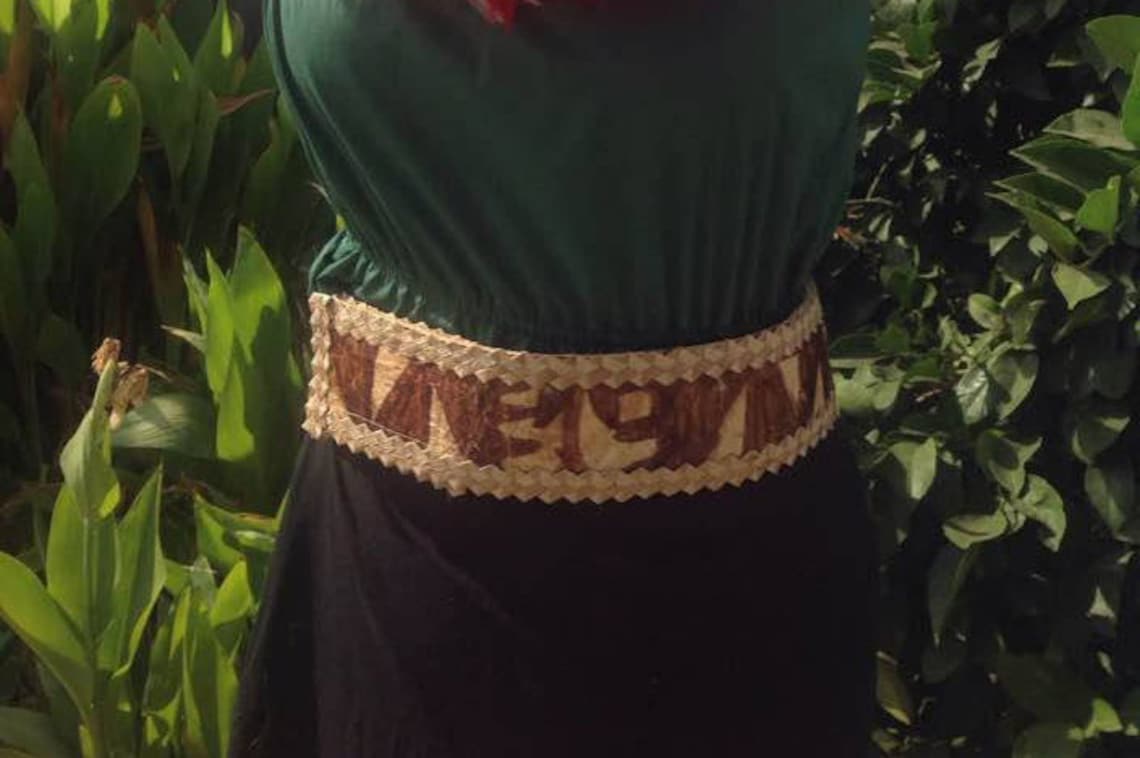 Samoan Authentic Tapa Cloth Belt. Perfect for Polynesian Male | Etsy
