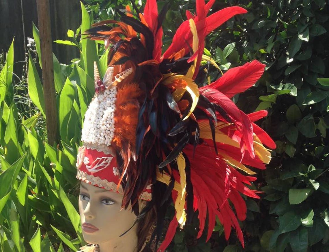 Tahitian & Cook Islands/rarotongan Costume Headpiece. Perfect | Etsy