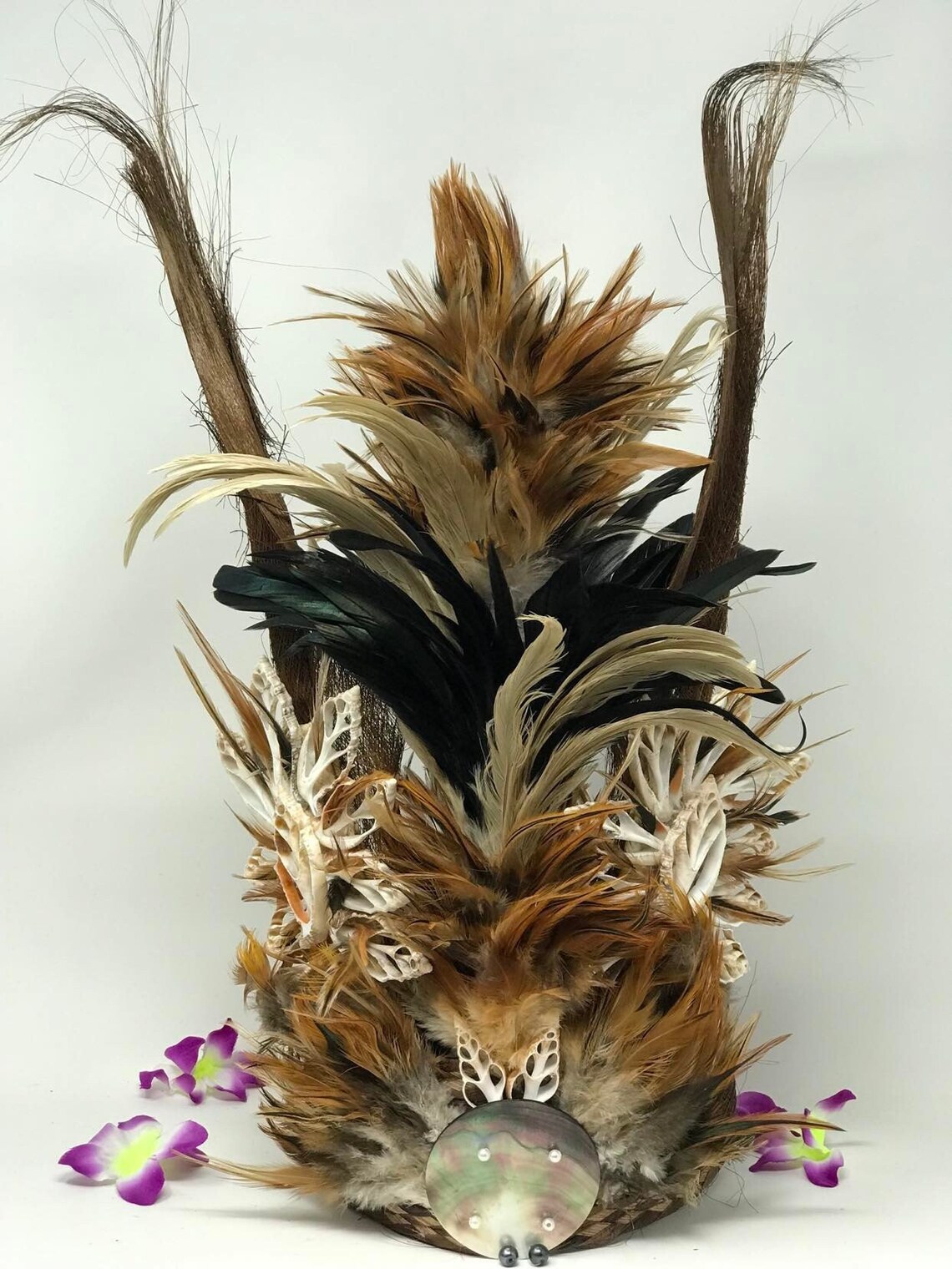 Cook Islands & Tahitian Costume Headpiece. Headpiece is - Etsy