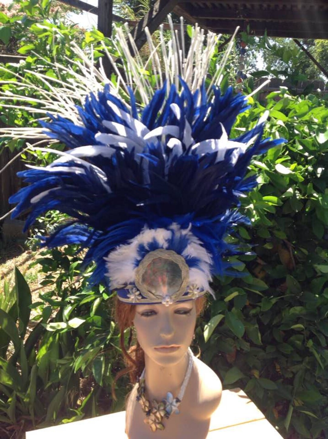 Feather Headpiece. Perfect for Tahitian & Cook Island Headpiece or Head ...
