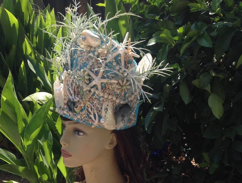 Moana Princess Natural Sea Shells Headpiece. Tahitian & Cook Islands ...