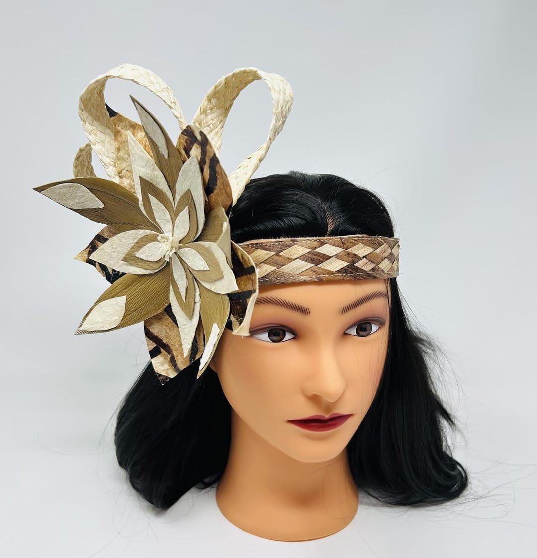 Keiki Authentic Natural Materials Headpiece. Tahitian & Cook Island ...
