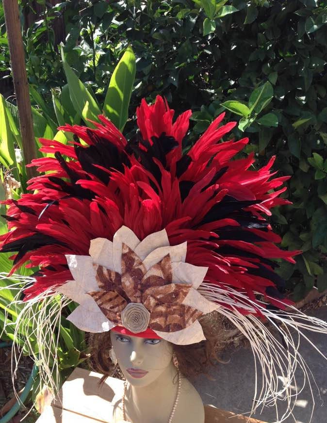 Authentic Tapa Cloth Headpiece for Tahitian & Cook Islands - Etsy