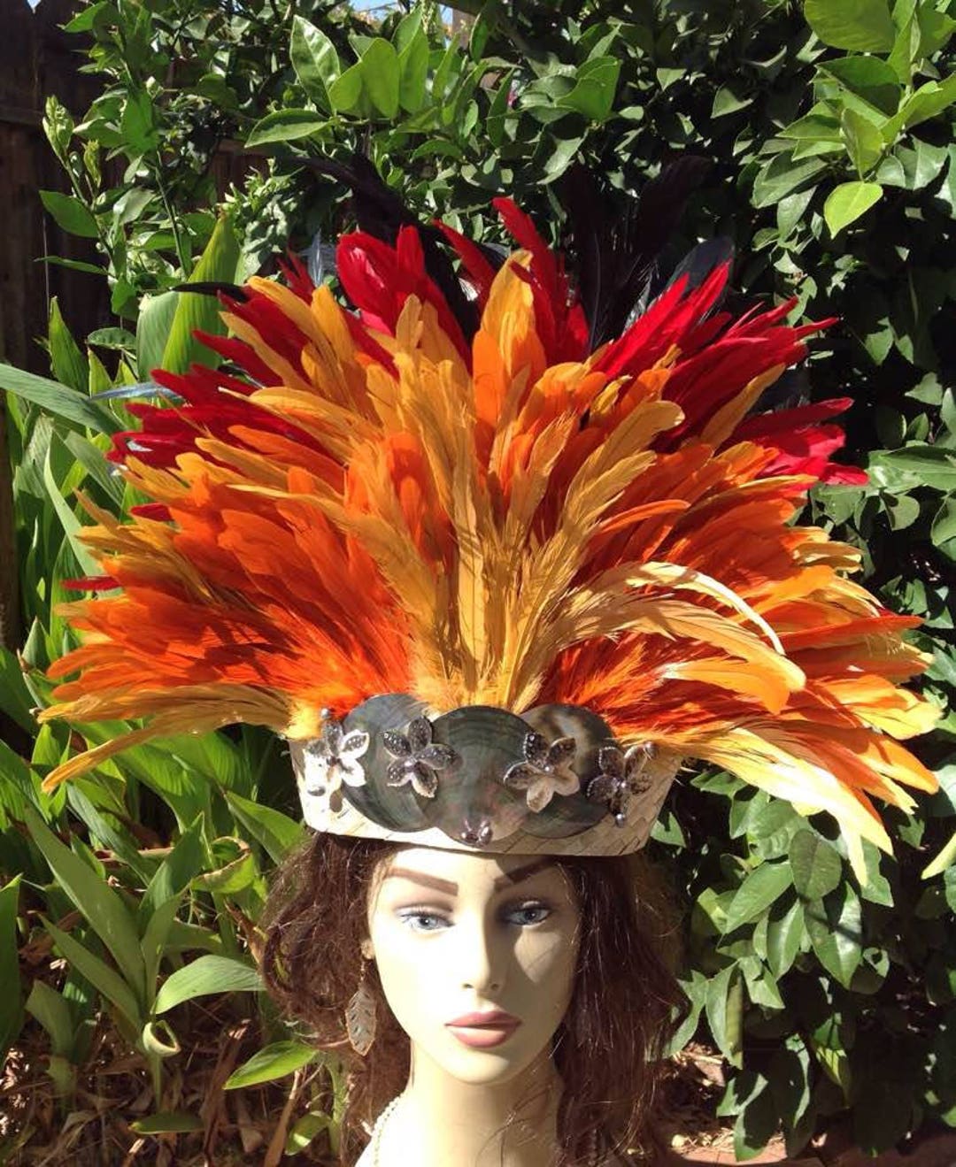 Tahitian & Rarotongan/cook Islands Headdress/headpiece..lauhala, Mother ...