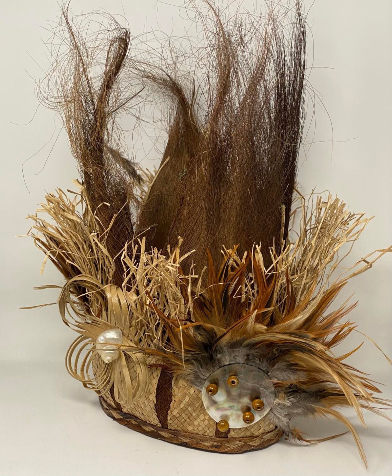 Authentic Natural Materials Set. Tapa Cloth, Woven Lauhala, Coconut ...