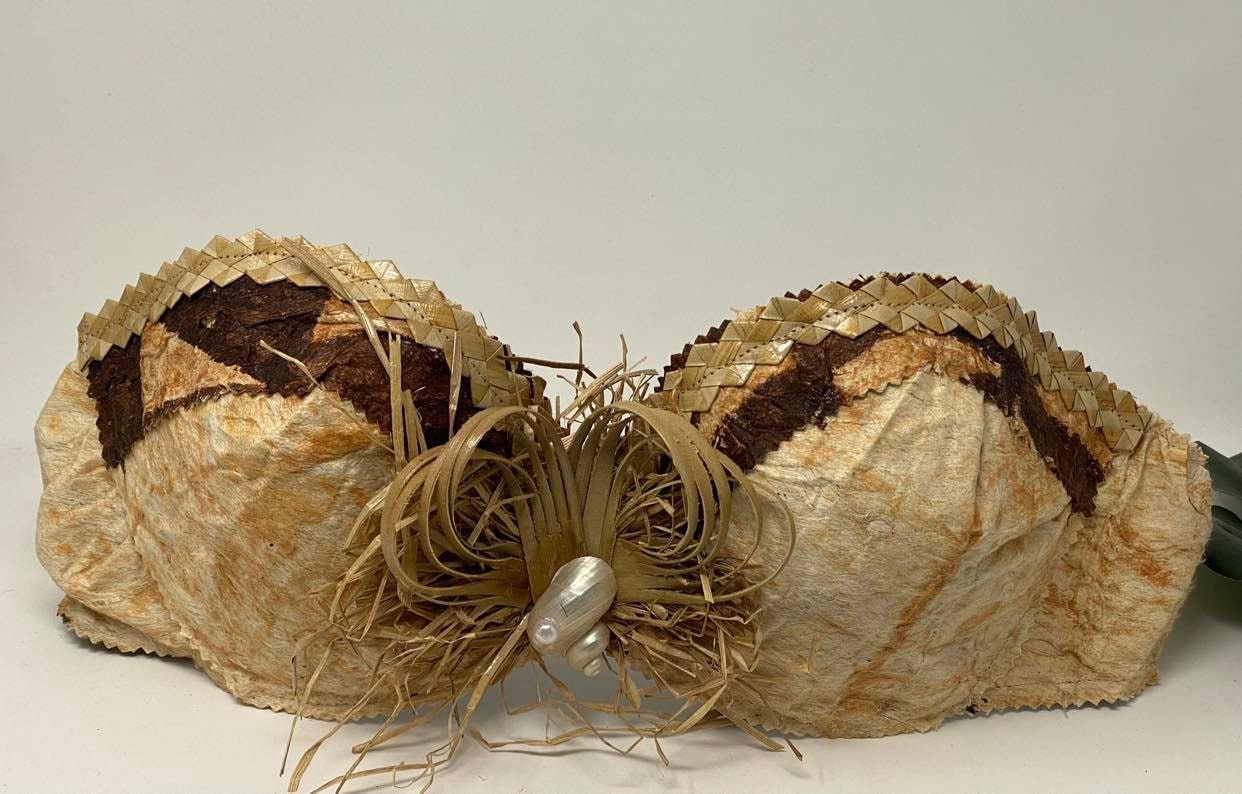 Authentic Natural Materials Set. Tapa Cloth, Woven Lauhala, Coconut ...