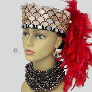 Samoan Princess Pale Fuiono or Samoan Headpiece. 3" Male & Female Pale ...