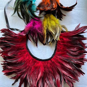 Custom Feather Neckpiece for Tahitian Headdress – Made to Order in Any ...