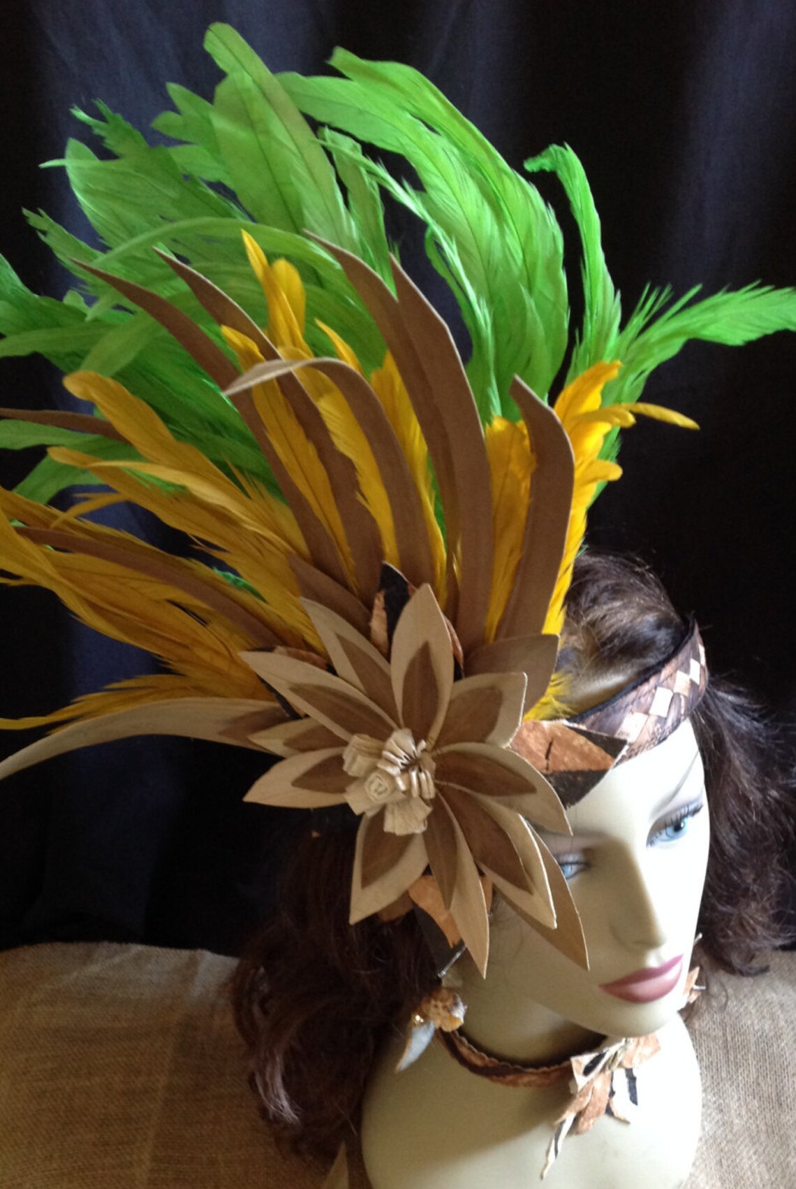 Tahitian and Cook Island Headpiece..polynesian Natural | Etsy