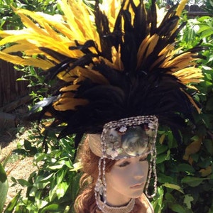 Tahitian & Cook Islands Headpiece/head Dress. Weaved Lauhala, Mother of ...