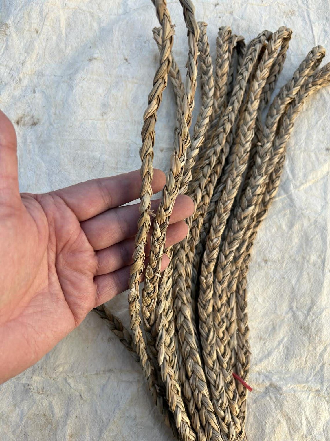 0.40" Natural Braided Seagrass – for Polynesian Crafts, Headdress Bases ...