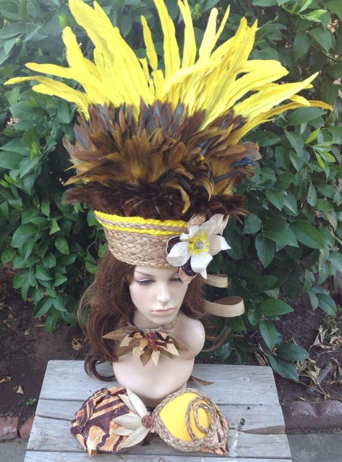 Tahitian and Cook Islands Costume Set..natural Fibers Sennit - Etsy