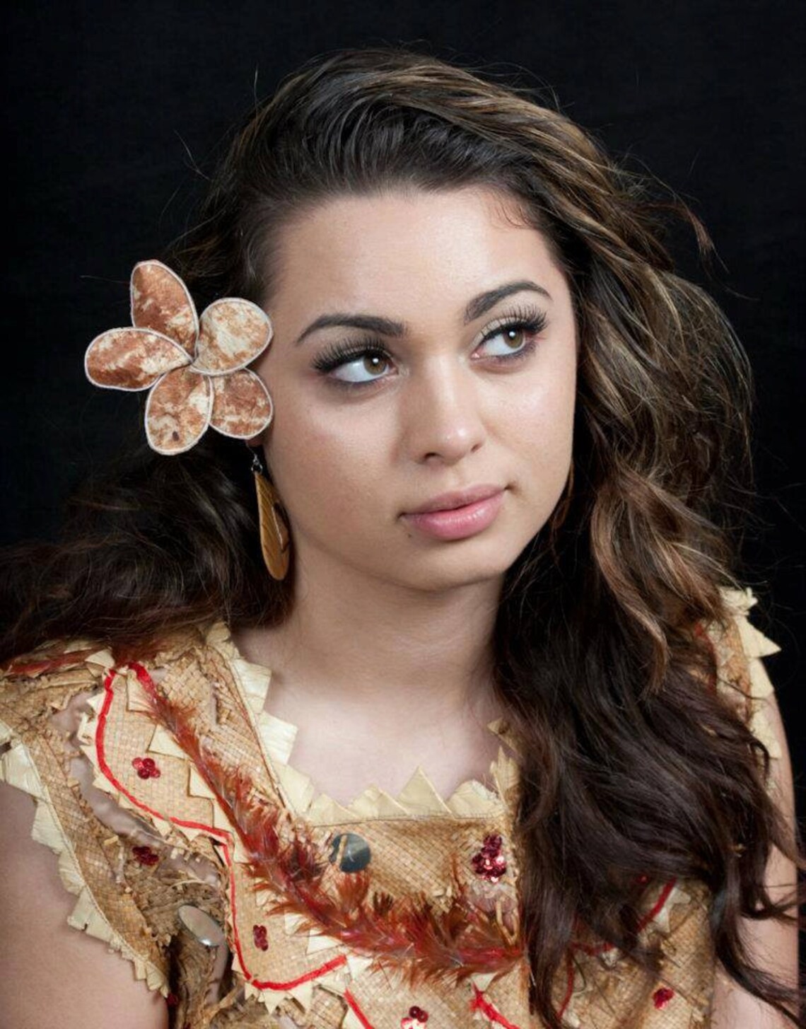 Authentic Tapa Cloth Flower. Handmad Tapa Cloth Flower. | Etsy