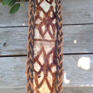 Handmade Authentic Tapa Cloth and Coconut Fiber Sennit Belt..polynesian ...