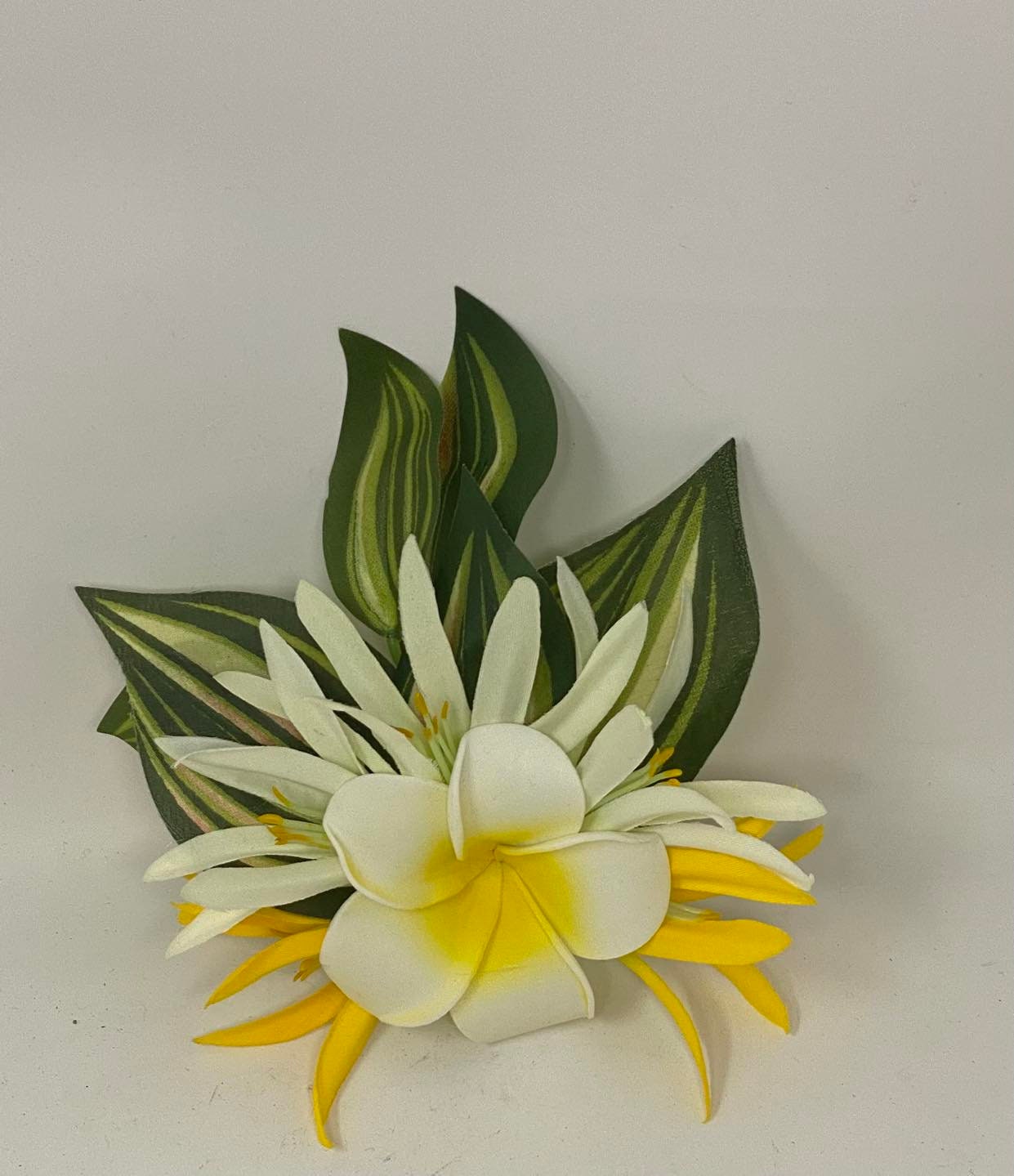Plumeria Flower. Hula Girls Pua Melia Flower Clip. Hawaiian Style Foam ...