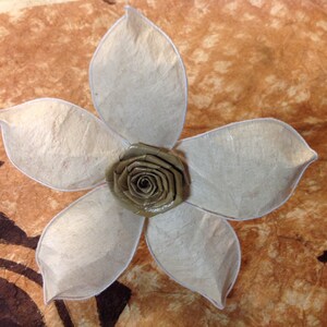 Authentic Plain Tapa Cloth Flower or Sei. Handmade Polynesian Authentic ...