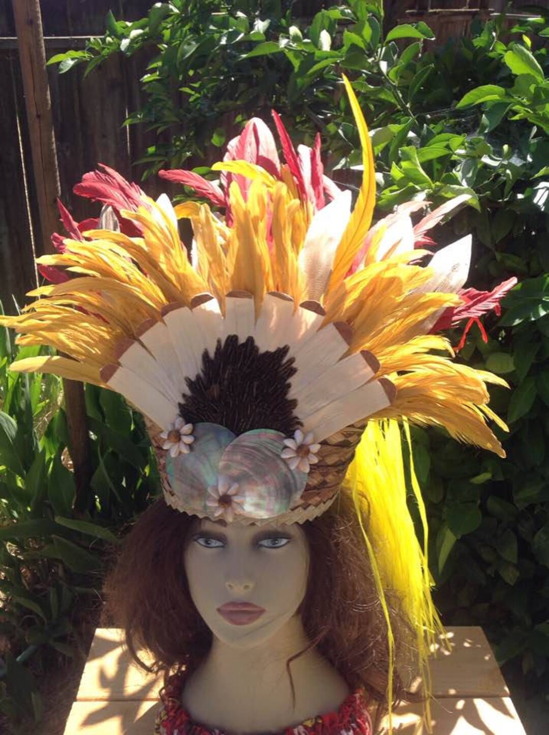 Tahitian & Cook Islands/rarotongan Headpiece.. Weaved Banana - Etsy