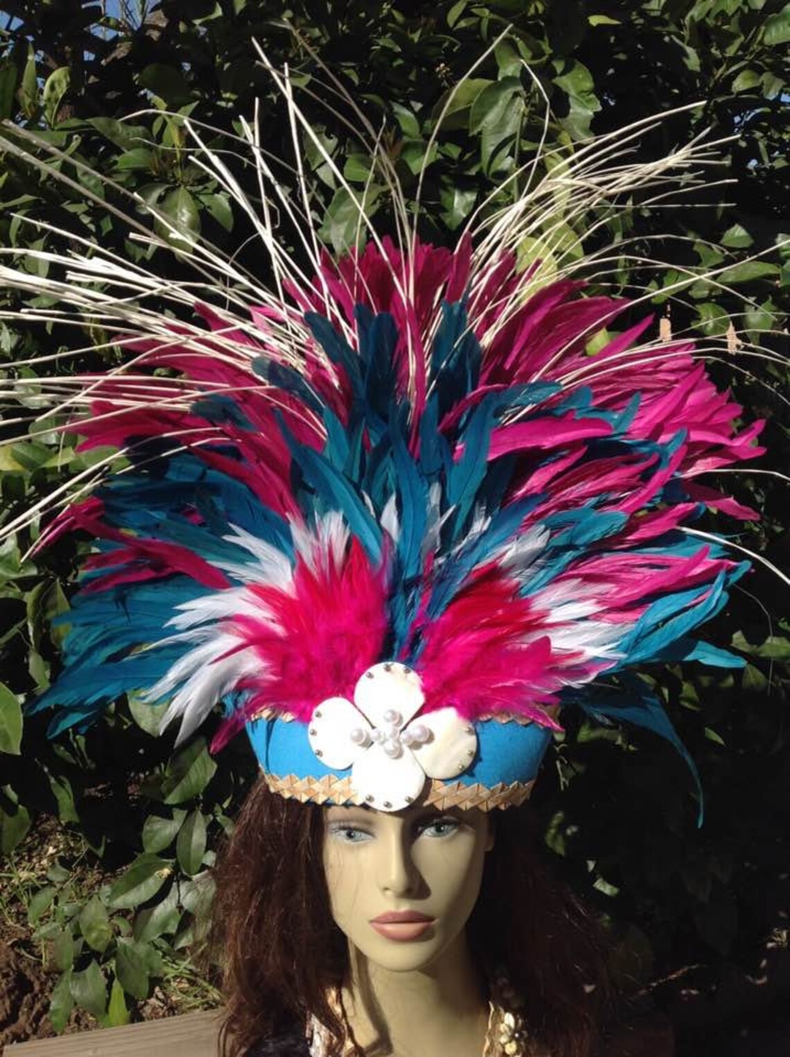 Tahitian & Cook Islands Rarotongan Headpiece. Headpiece is | Etsy