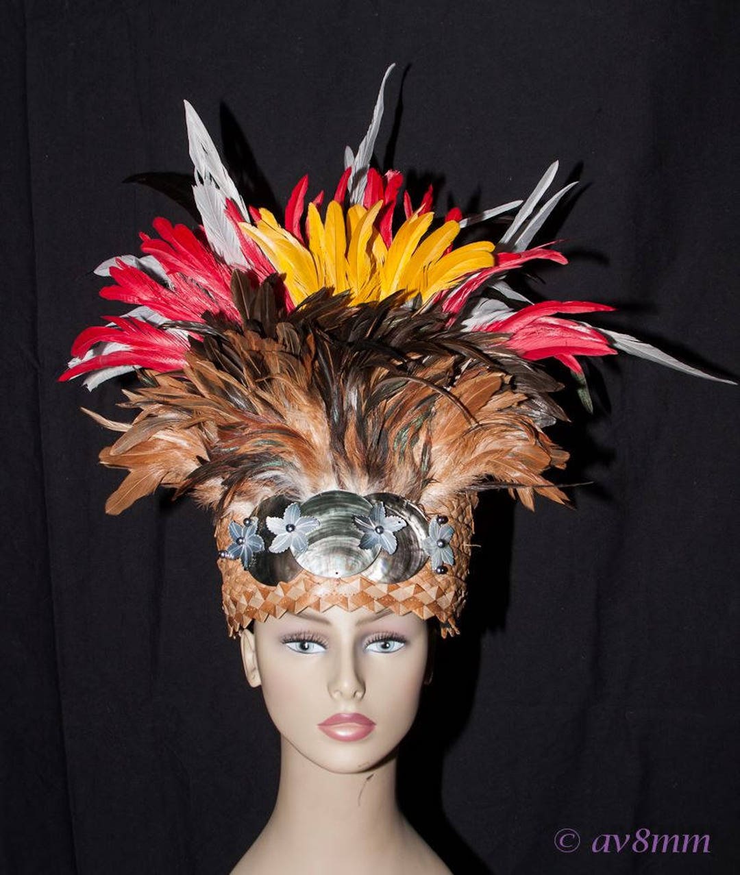 Tahitian & Cook Islands Headpiece. Perfect for All Ages. - Etsy