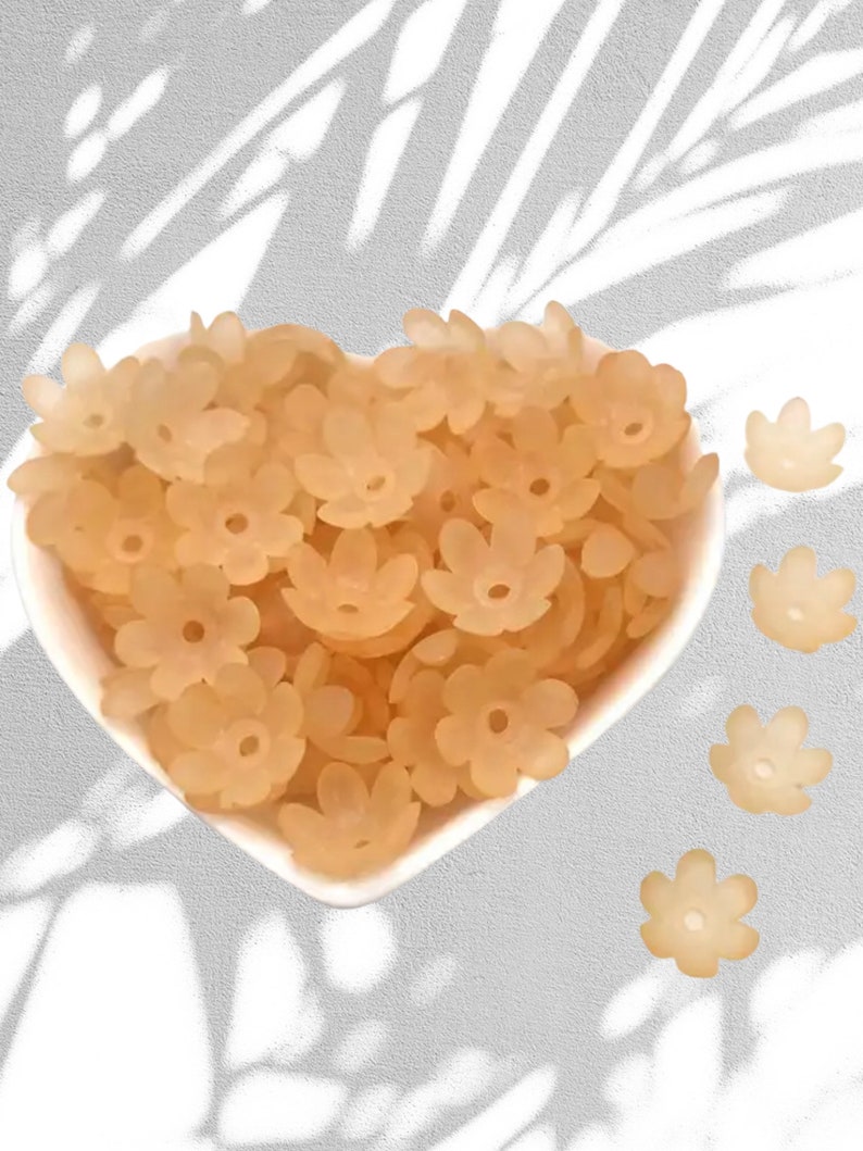 Red Frosted Heilala Flower Beads kahoa Flowers - Etsy