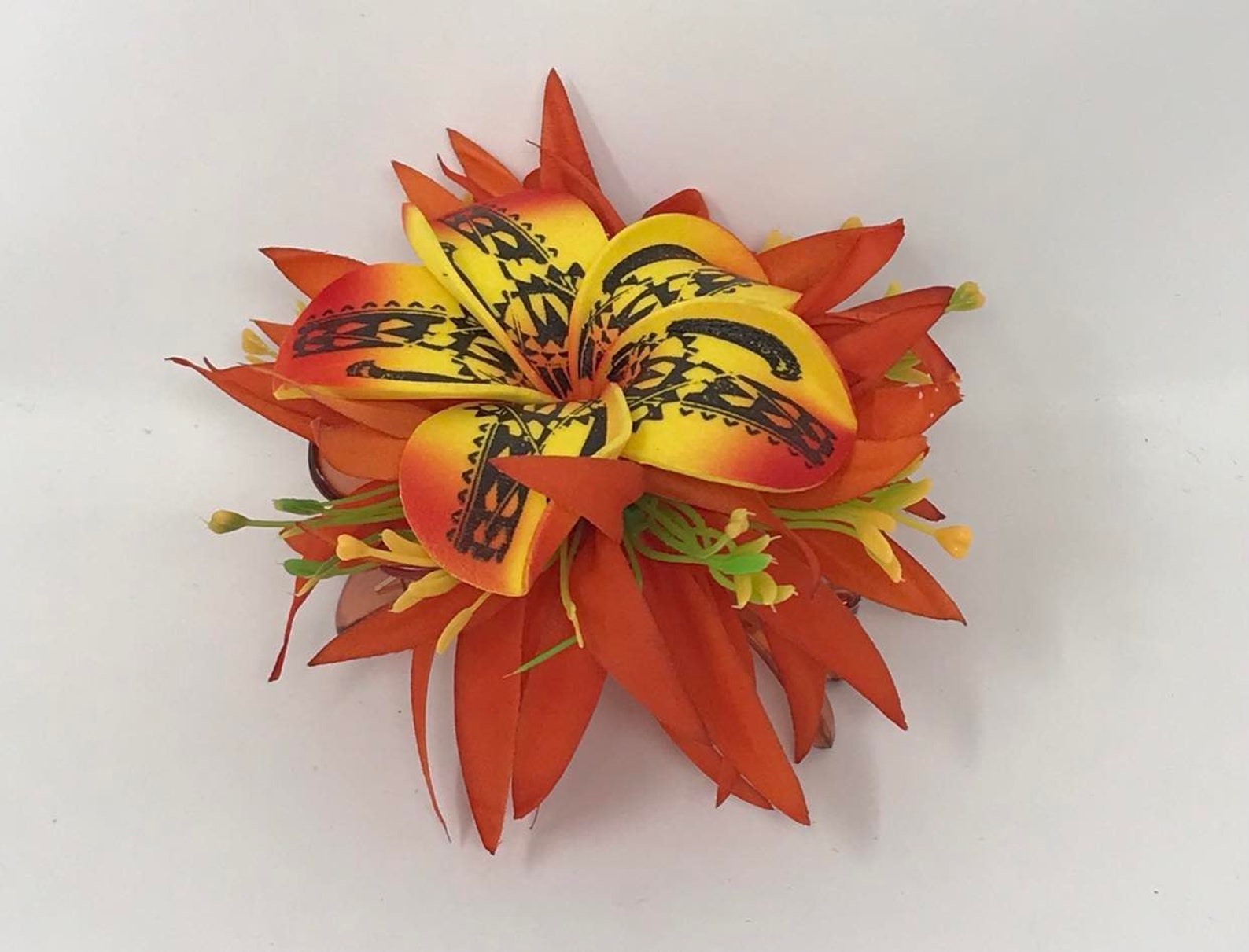 Hair Tribal/tattoo Pua Melia Flower Hair Clip. Beach Wedding ...