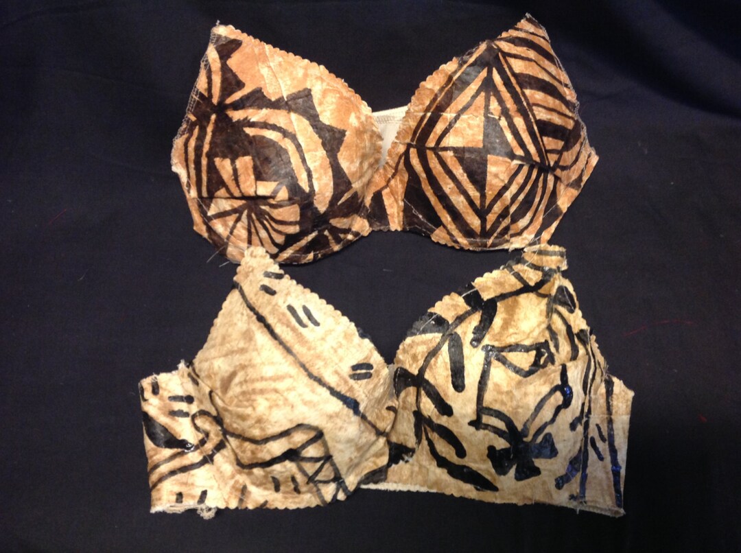 Authentic Tapa Cloth Bra Top. Perfect for Tahitian & Cook Island ...