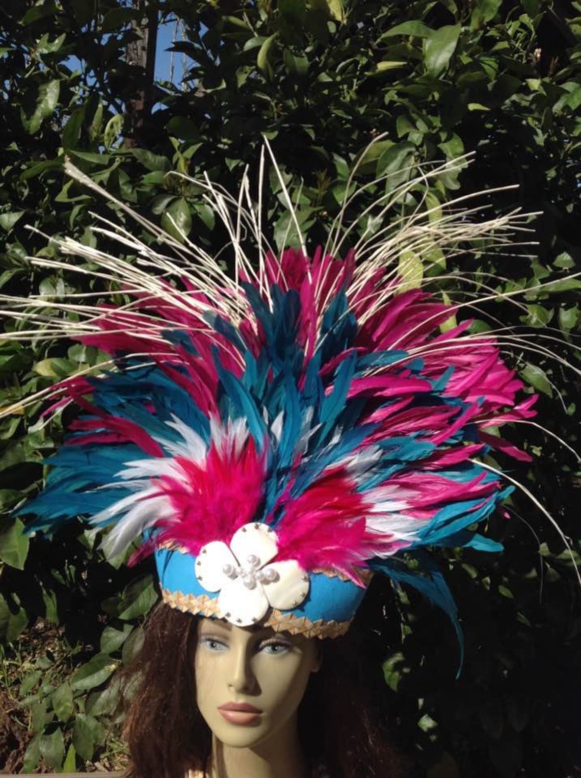 Tahitian & Cook Islands Rarotongan Headpiece. Headpiece is | Etsy