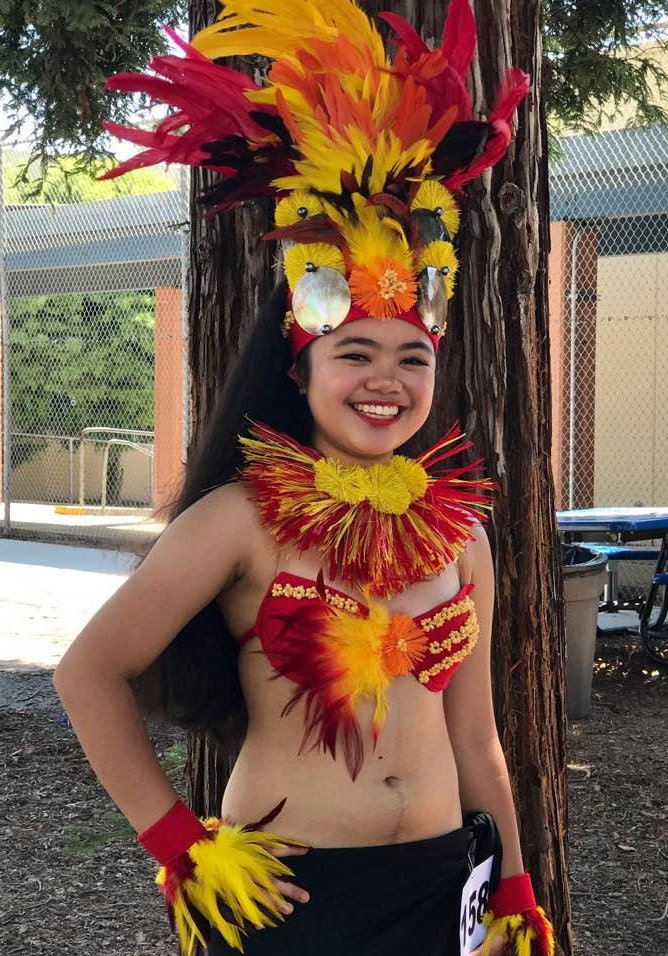 Tahitian & Cook Islands/rarotongan Fire Princess Costume Set. Myshka ...