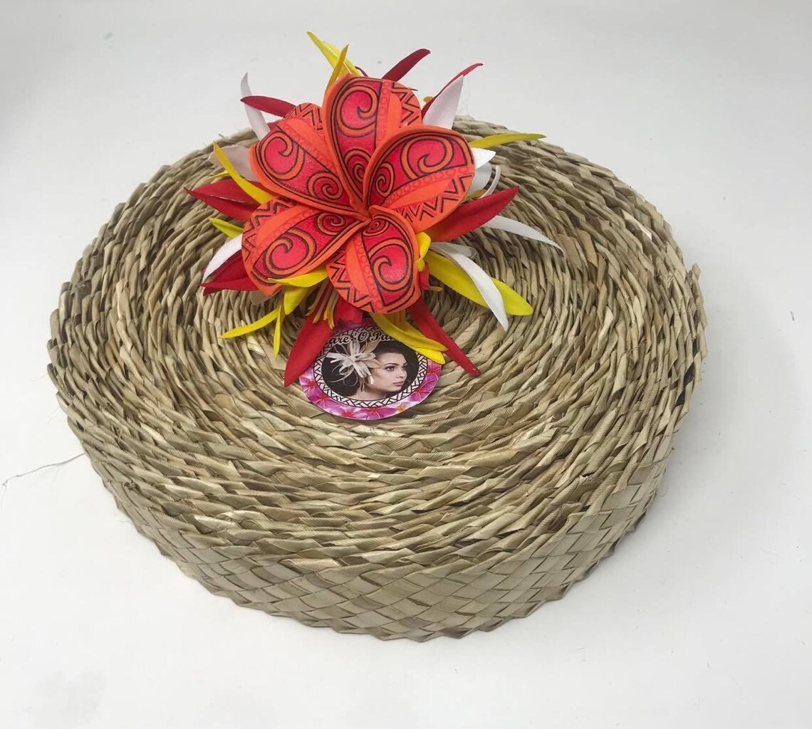 Maui Sunset Hair Tribal/tattoo Pua Melia Flower Hair Clip. Beach ...