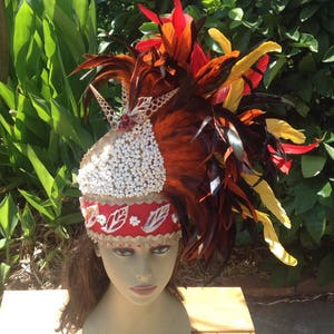 Tahitian & Cook Islands/rarotongan Costume Headpiece. Perfect for All ...