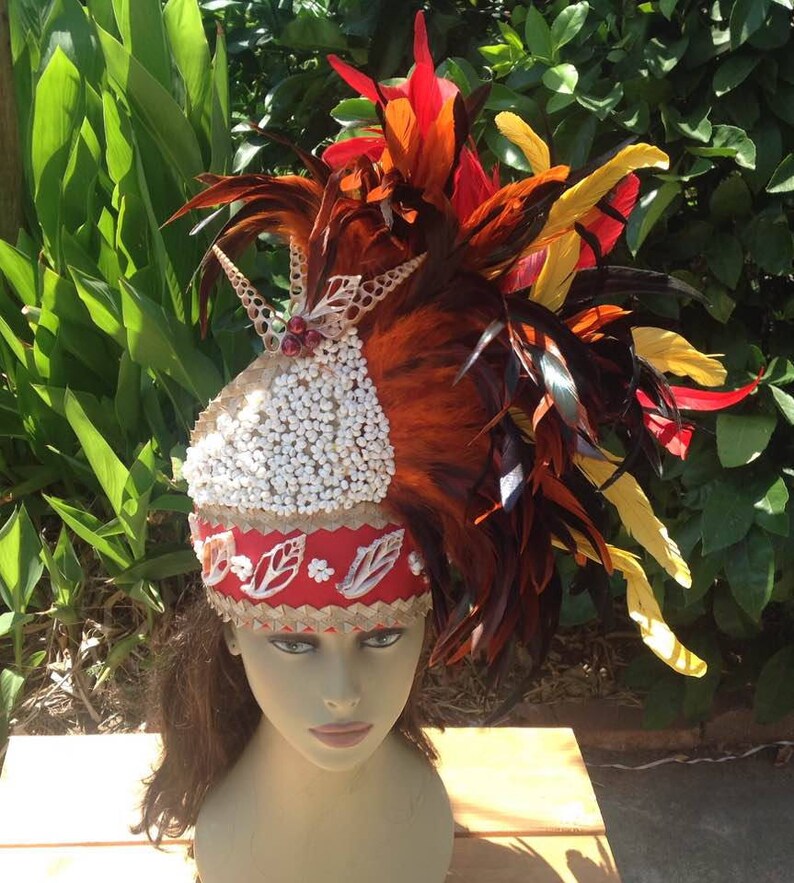 Tahitian & Cook Islands/rarotongan Costume Headpiece. Perfect | Etsy