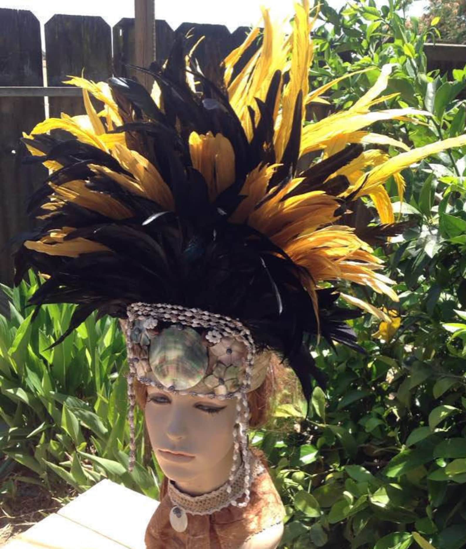 Tahitian & Cook Islands Headpiece/head Dress. Weaved Lauhala, Mother of ...