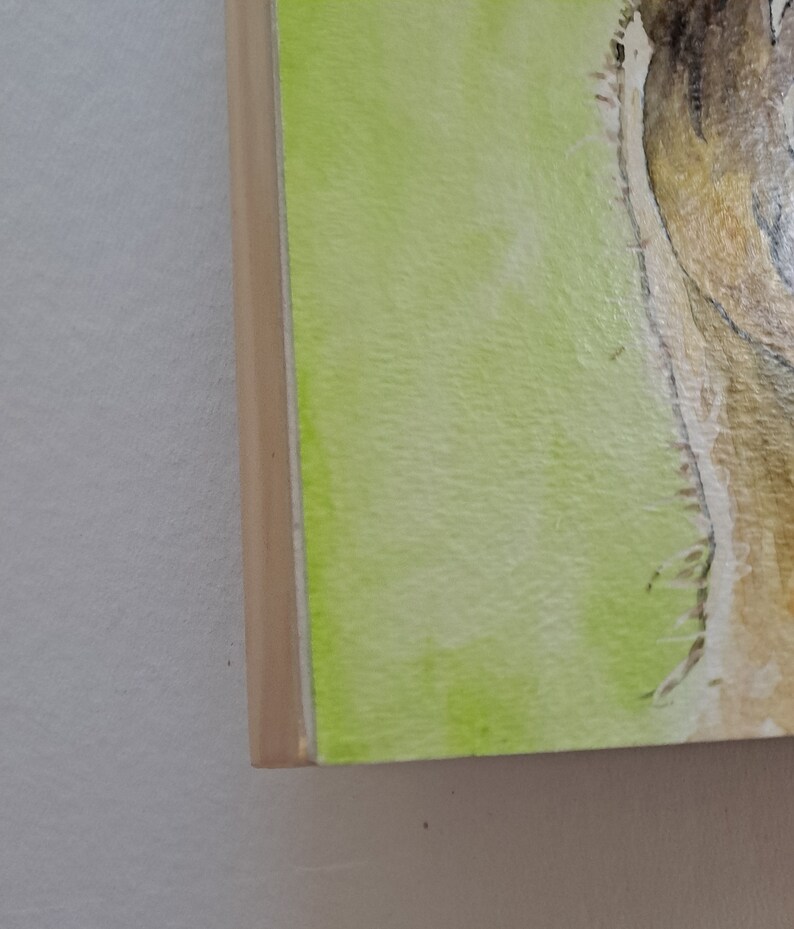 Original Llama Mounted Watercolor Portrait 9 X 12 - Etsy
