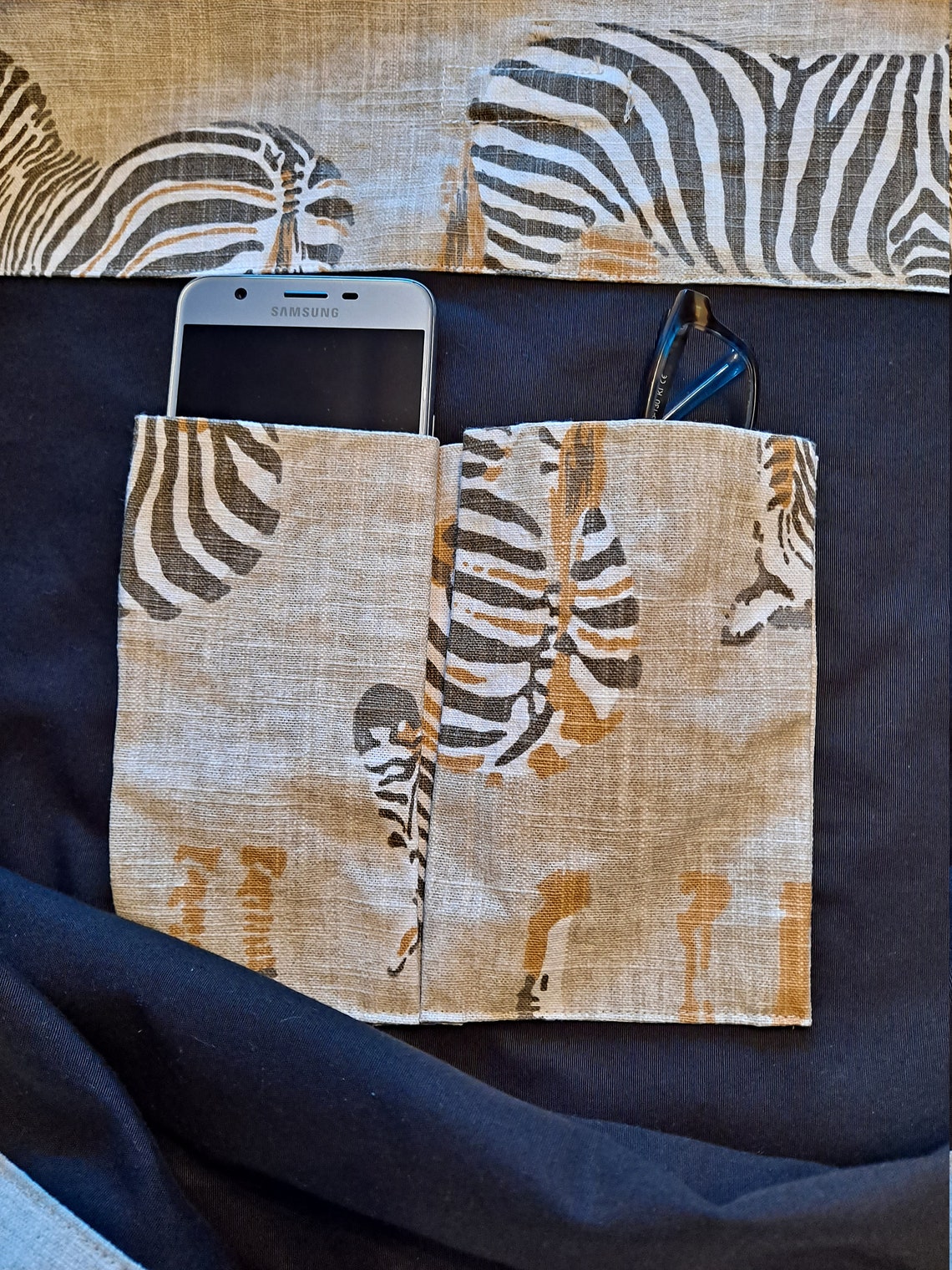 Handmade Zebra Print Hobo or Tote Bag With Inside Pockets - Free ...