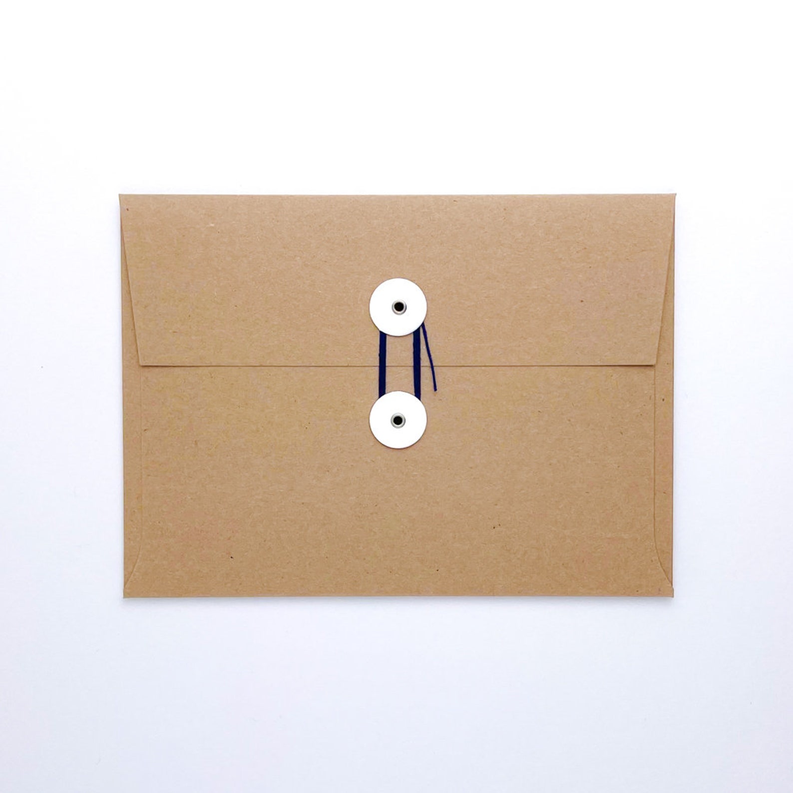 A7 String Tie Envelopes, White Buttons - Etsy