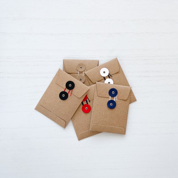 String Tie Envelopes - Etsy